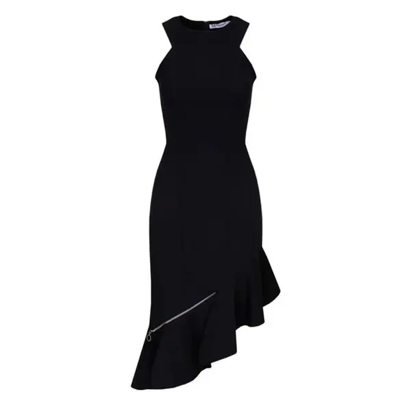 MIRIMALIST Pencil Midi Dress - Black