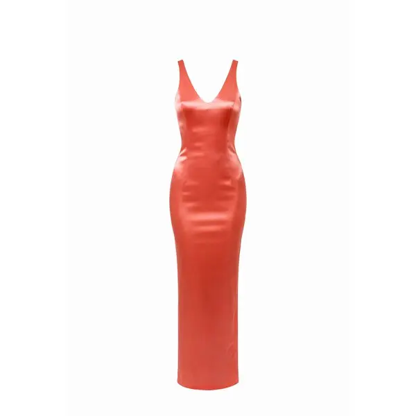 JUNIE Cami Dress Coral - Orange