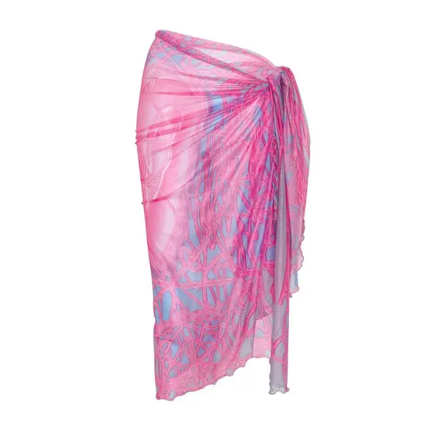 PALOMA LIRA Plastic Victorian Beach Wrap - Pink