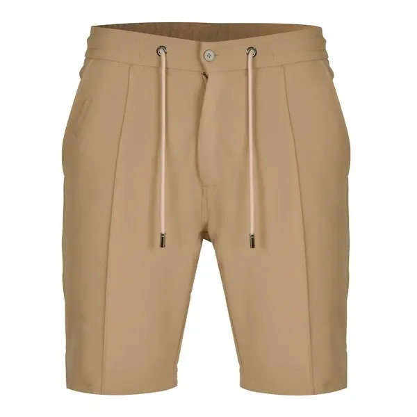 DAVID WEJ Ashford Relaxed Drawstring Short Beige - Brown