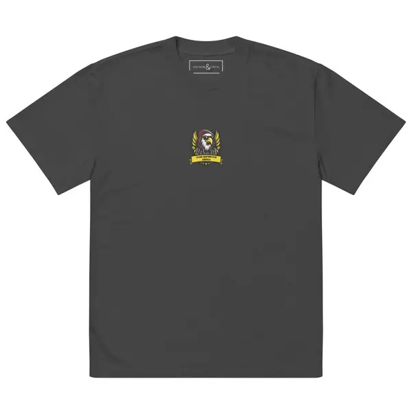 ANCHOR & CREW Faded C. D. Aguila El Clasico Football Cotton Oversized T-shirt - Black