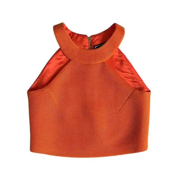 L2R THE LABEL Halter Top - Orange