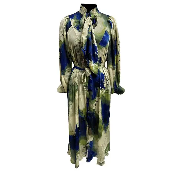 ZASTASTUDIO Summer Print Edition Dress Four - Blue