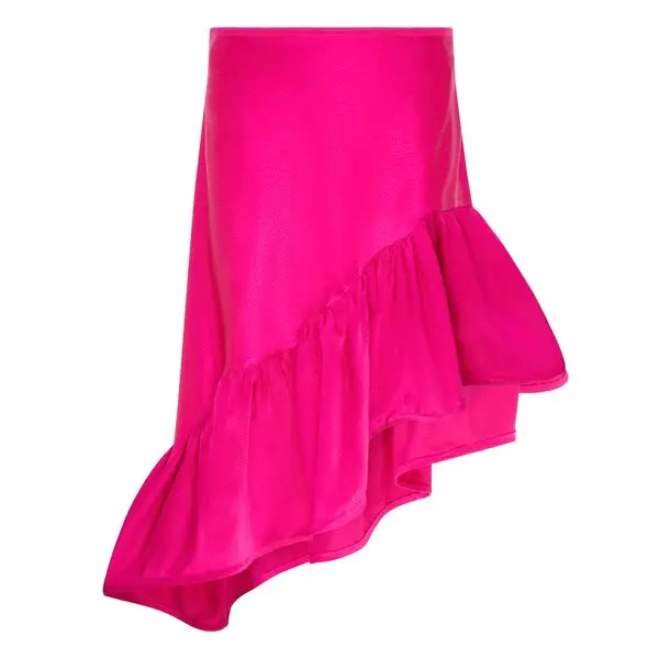 LISA THE LABEL Le Jardin Plumerella Skirt - Red