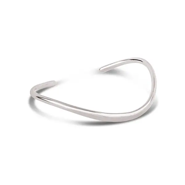 DINNY HALL Silver / White Wave Silver Cuff - Silver/white