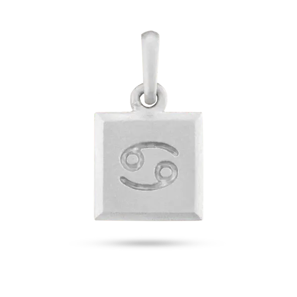7879 Cancer Zodiac Pendant - Silver