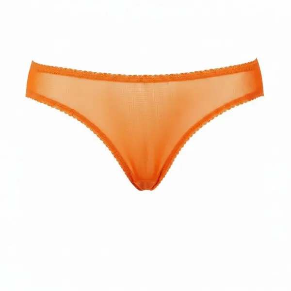 THE COOLGIRL NYC Jane Thong In Mesh - Orange