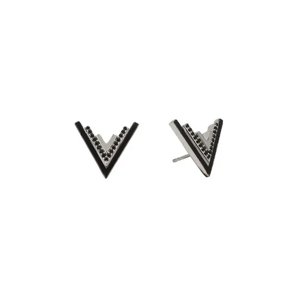 OGÉ JEWELRY Black / Silver The Valor Earrings Silver - Black/silver