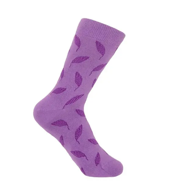 PEPER HAROW - MADE IN ENGLAND Violet Leaf Socks