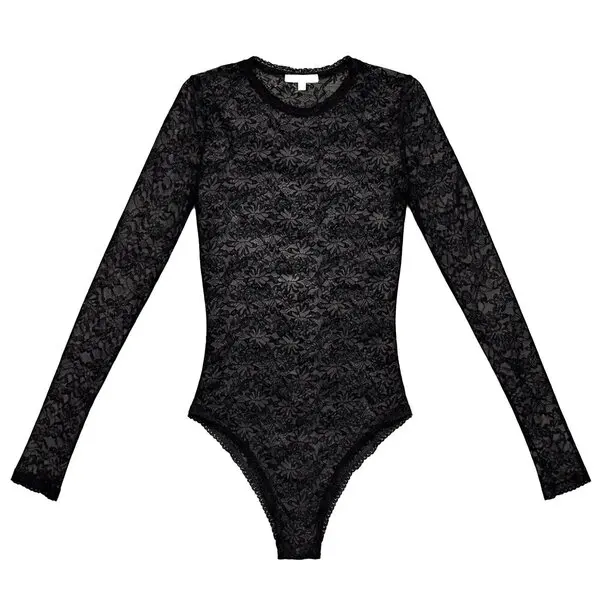 JUNIE Gia Bodysuit & Tights Lace - Black