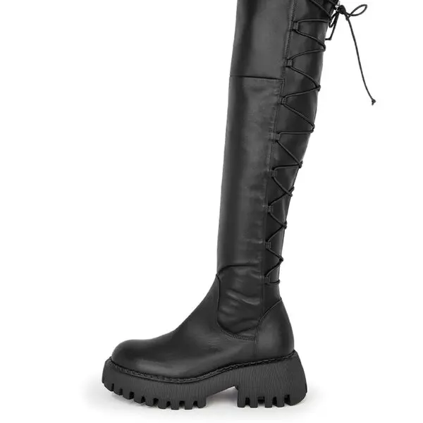 ILVI Velikan Leather High Boot - Black