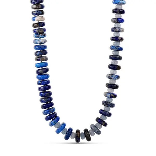 HANNAH B. JEWELRY Navy Gemstone Choker - Blue