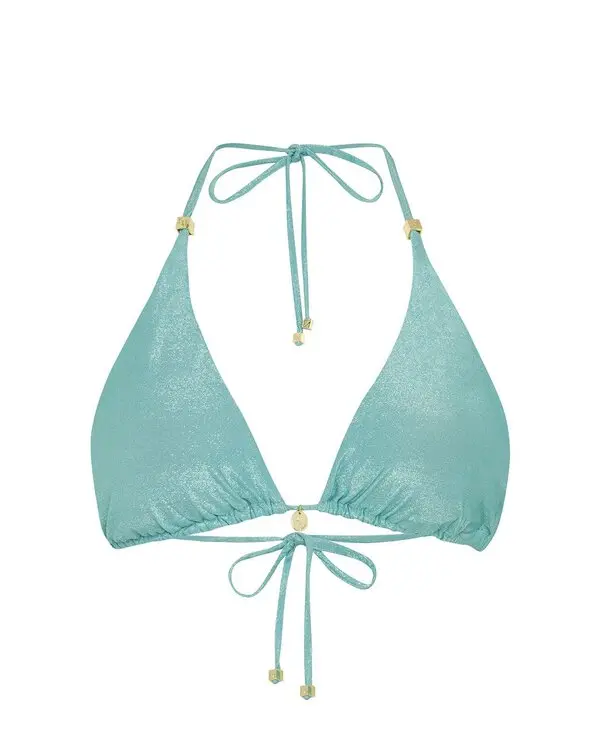 LEYLA MAYA Millie Bikini Top Aqua Mist - Green
