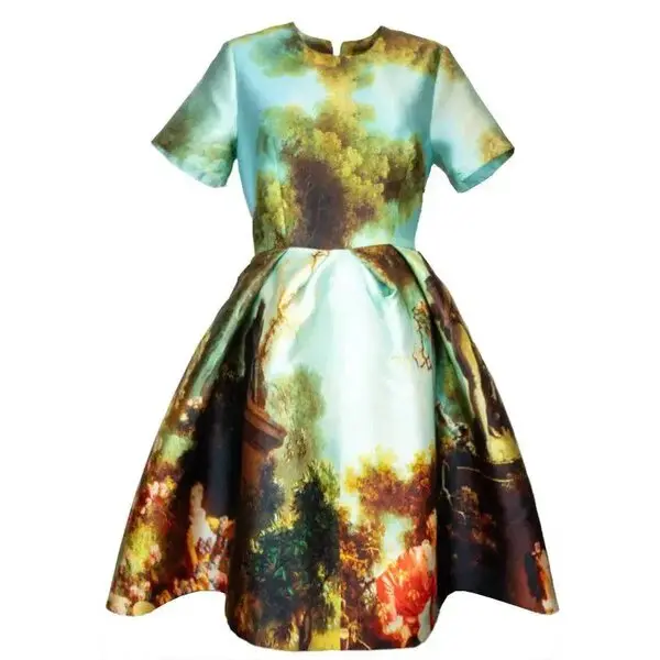MAXJENNY Blue / Brown Coctail Dress Garden Royal - Blue/brown