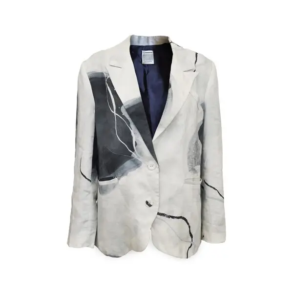SHINARAA Green / Red Oversized Suit Jacket - Green/red