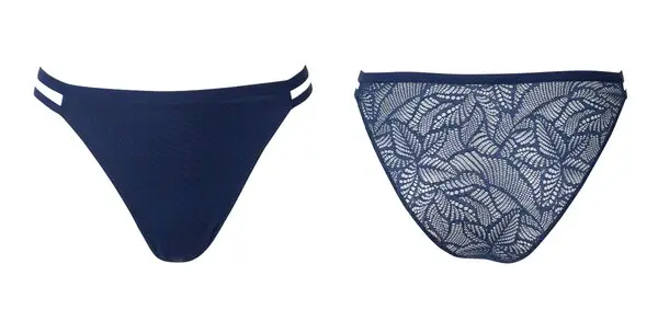BOTT LINGERIE High-waist Lace Brief La First Night - Blue