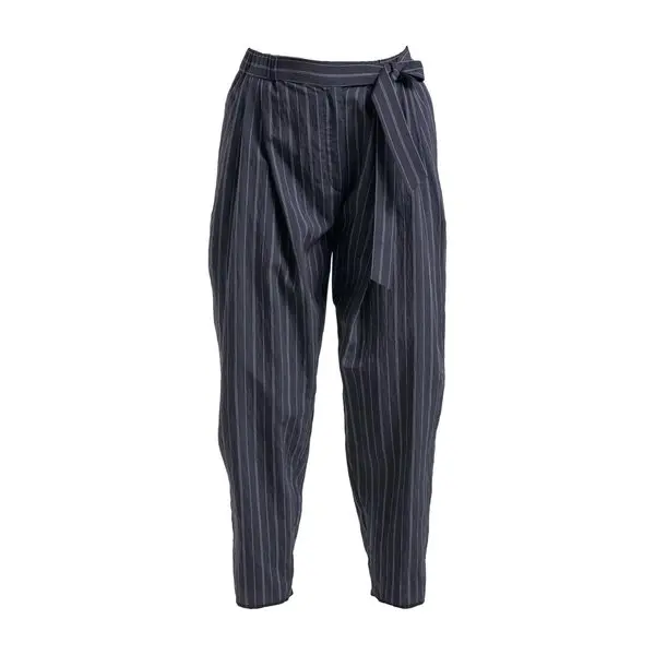 ARTISTA Blue / White Glance Peg Pants - Blue/white