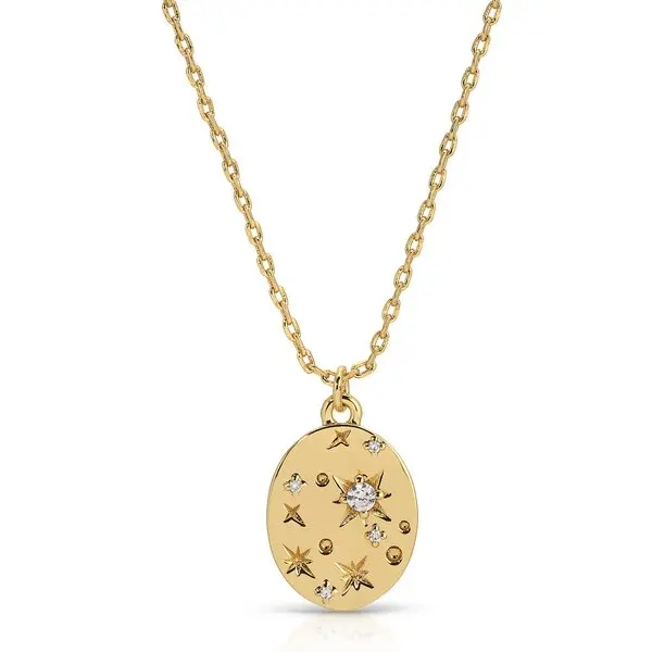 LEEADA JEWELRY Stevie Long Pendant Necklace - Gold