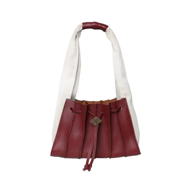 MAESE PLACE Burgundy Tablao Tapiz Mini Bag - Red