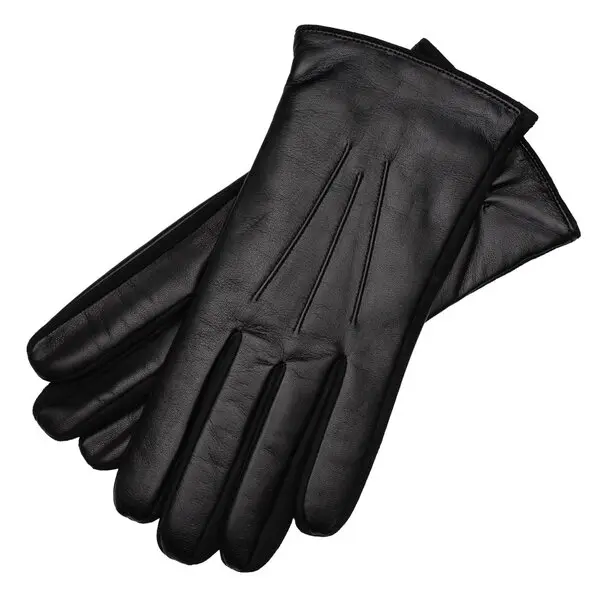 1861 GLOVE MANUFACTORY Sassari Nappa Leather Gloves - Black