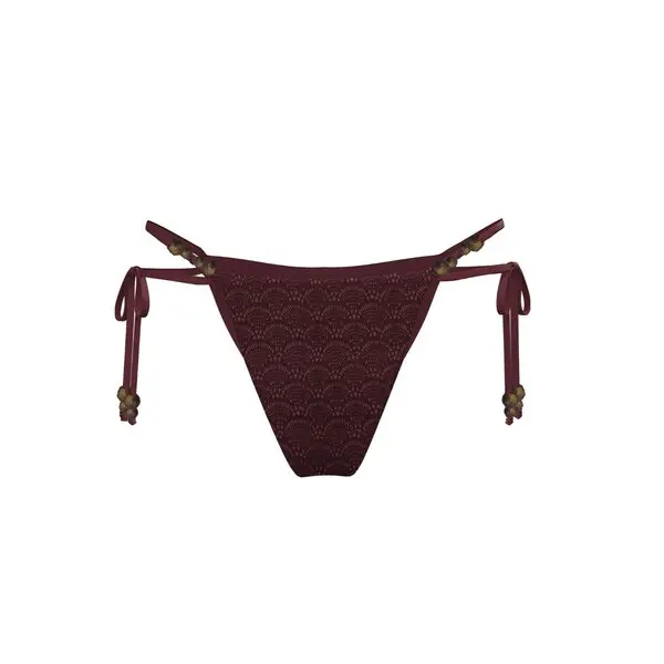 BLACKBOUGH SWIM Vera Double Strap Cheeky Bottoms / Henna - Brown