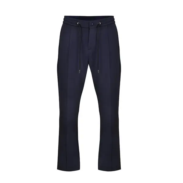 DAVID WEJ Enzo Cotton Loose Fit Trouser Navy - Blue
