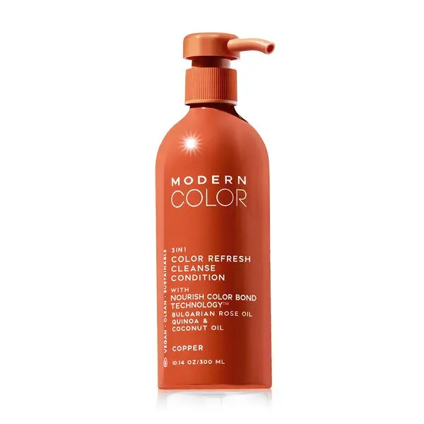 MODERN COLOR 3-in-1 Hair Color Refresh + Cleanse + Condition Copper - Orange