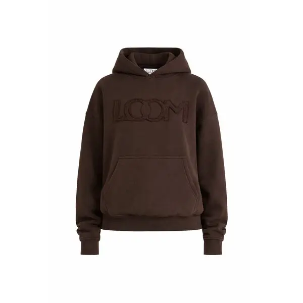 LOOM ARCHIVES Loom Applique Washed Hoodie - Brown