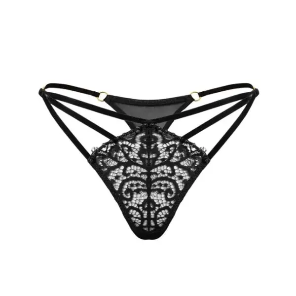 PERILLA Chance Jewellery Thongs - Black