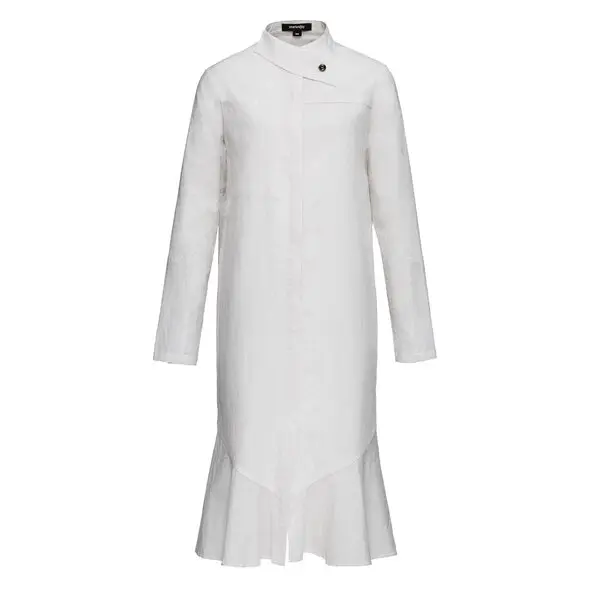 SMART AND JOY Structured Shirt Dress - White
