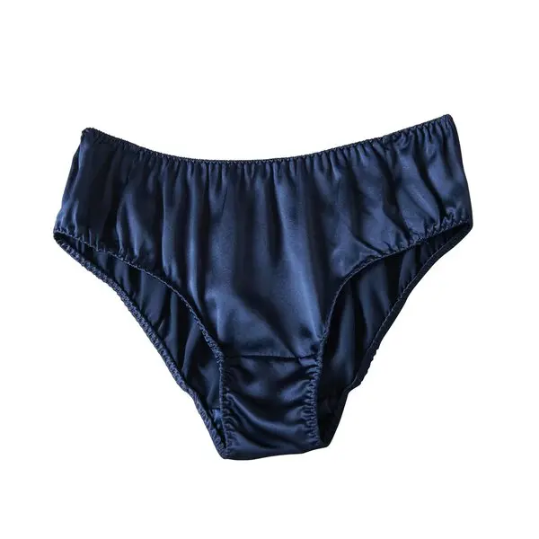 SOFT STROKES SILK Set Of Two Pure Mulberry Silk Bikini Pantie - Blue