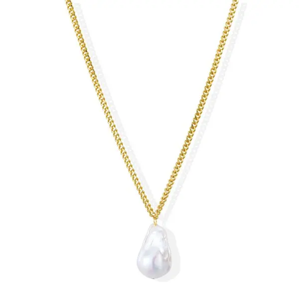 LAIT & LUNE Sicil Pearl Necklace 18k Vermeil - Gold