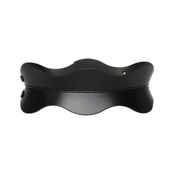 HAUTE CUIR Fira Leather Corset Belt - Black
