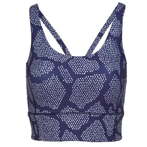 PERKY PEACH Low Impact Snake Print Sports Bra - Blue