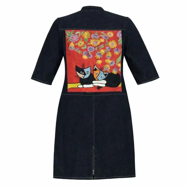 ZASTASTUDIO Denim Wearable Article O Denim Dress - Green