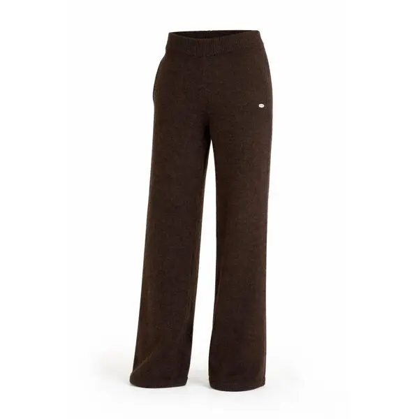LOOM ARCHIVES Loom Knit Straight Leg Trouser - Brown