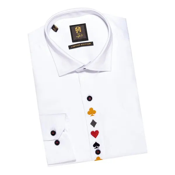 EIGHT X Royal Flush Producer Michael Limited Edition Button Down Shirt - White