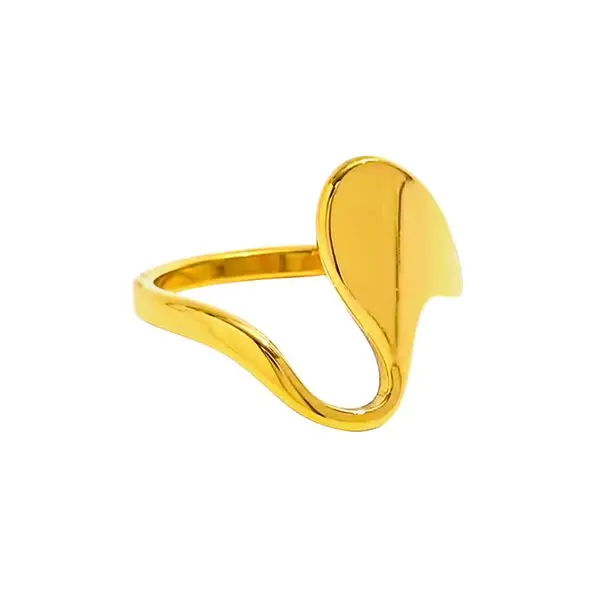 MICKEY'S GIRL Eccentric Wave Mini Ring - Gold