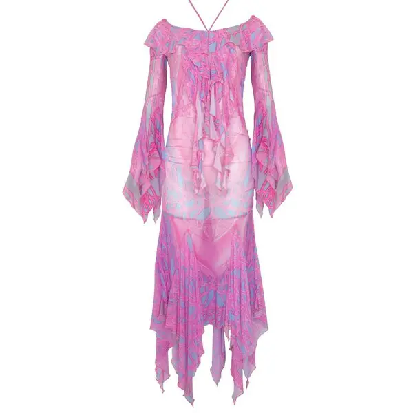 PALOMA LIRA Plastic Victorian Dress - Pink