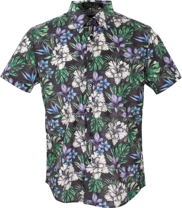 LORDS OF HARLECH Black / White Tim Colorful Floral Black - Black/white