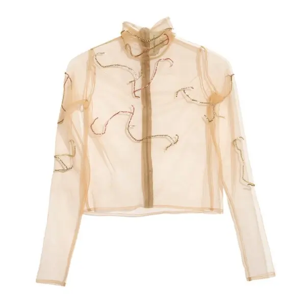 PALOMA LIRA Neutrals Chain Top - Brown