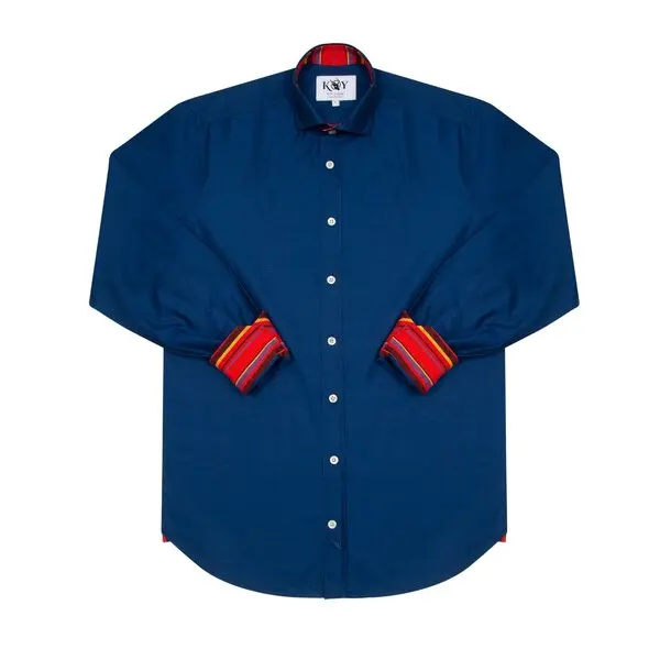 KOY CLOTHING Mara Oxford Shirt Navy - Blue