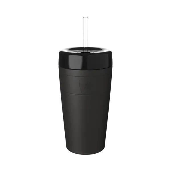 KEEPCUP Commuter Cold Cup With Straw Lid 16oz/454ml Stainless Steel Reusable Coffee Cup - Black