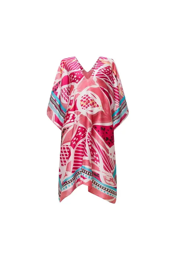 JAMES LAKELAND Petal Mosaic Kaftan - Pink
