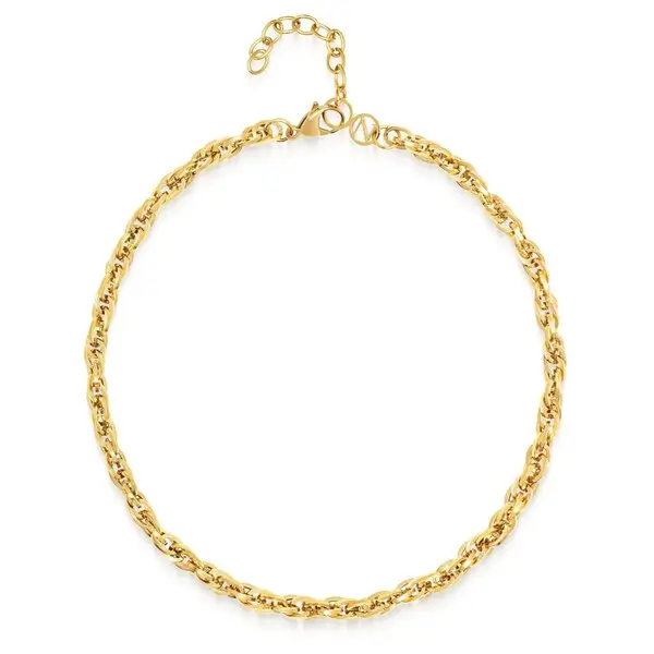 NIALAYA JEWELRY Rope Chain Choker - Gold