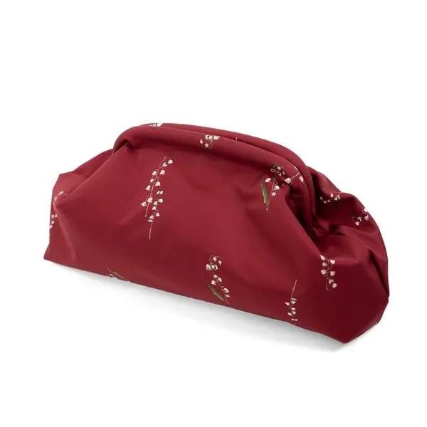RAINSISTERS Crimson Floral Clutch Bag - Red