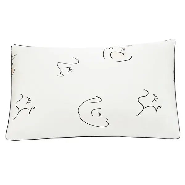 Not Just Pajama The Dream Art Printed Silk Pillowcase - White