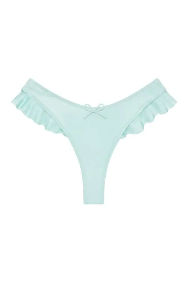 MONTCE Seafoam Silkie Kelly Bikini Bottom - Blue