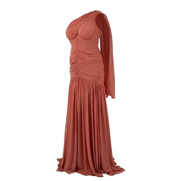 LAMIDE SADIPE Seraphina Coral Dress - Orange