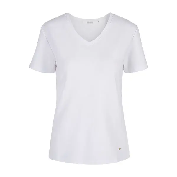 TIRILLM Star V-neck T-shirt - White